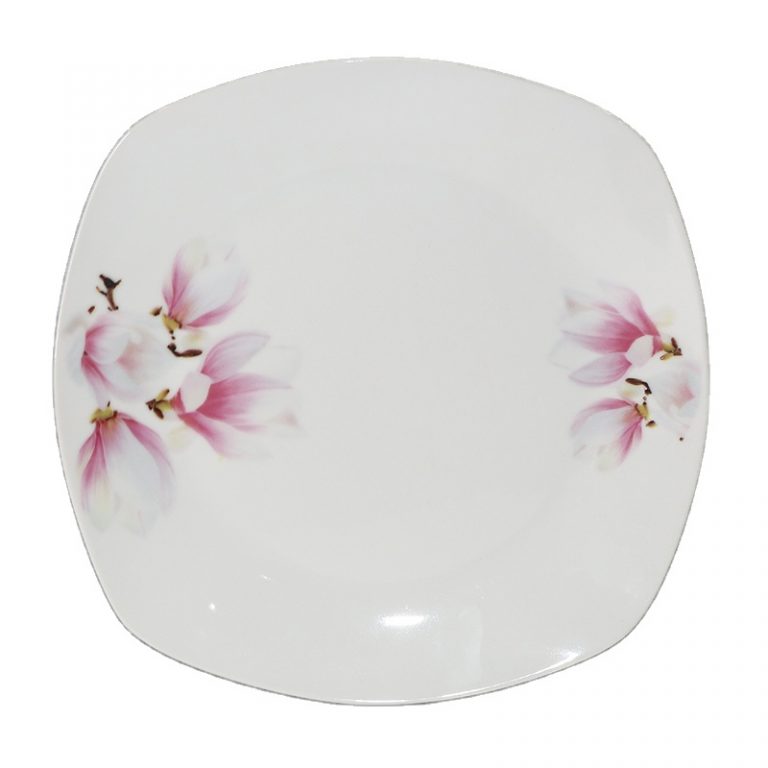 9 inch ceramic porcelain square soup plates