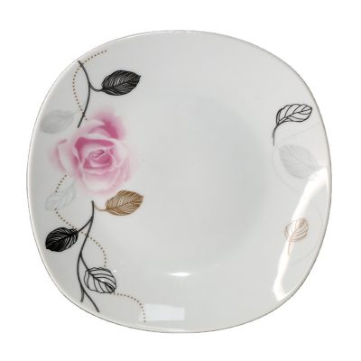 9 inch ceramic porcelain square soup plates