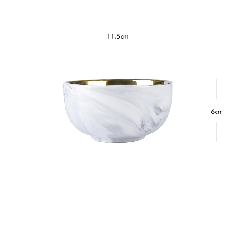 Attractive design ceramic bowl for restaurant