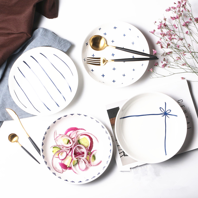 Customized logo decal printing ceramic plate