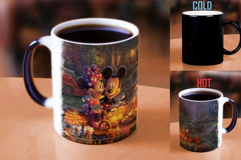 Heat temperature sensitive magic mugs