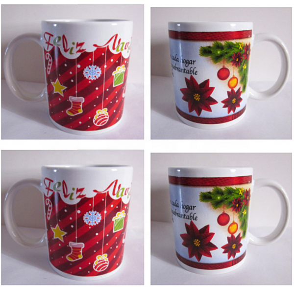 Hot water color changing magic mugs