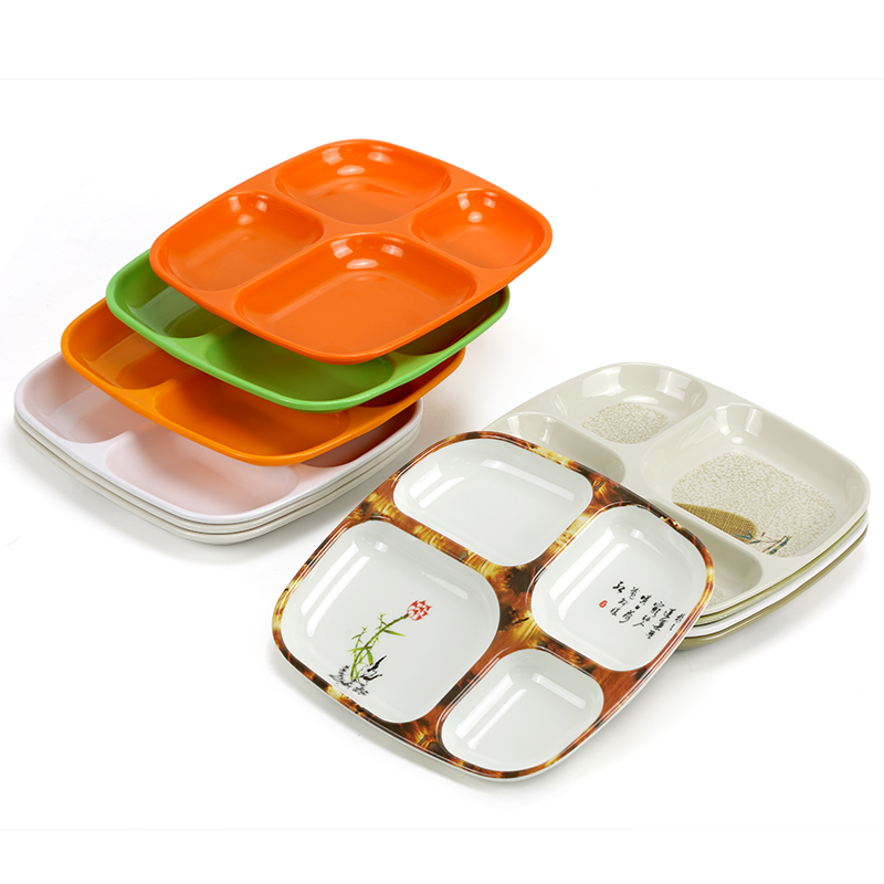 Commercial tableware porcelain melamine square plate