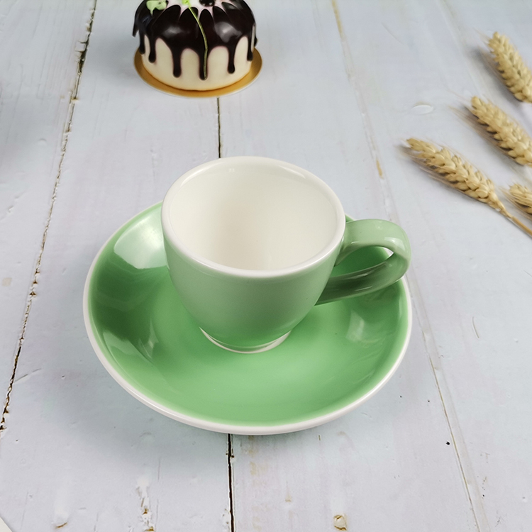 Custom colorful glazed coffee cup set